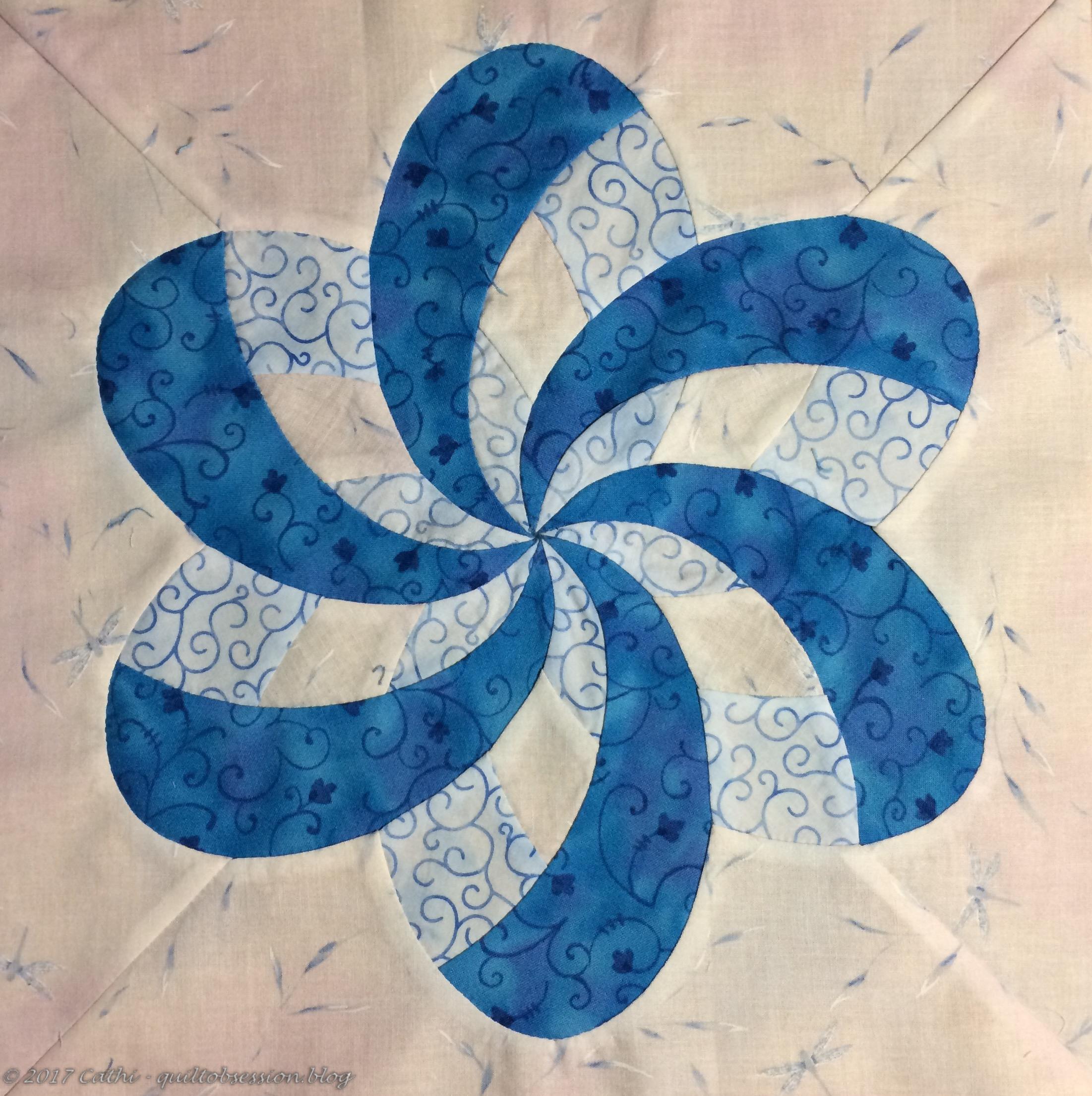 The Iris Ribbon Flower | Quilt Obsession